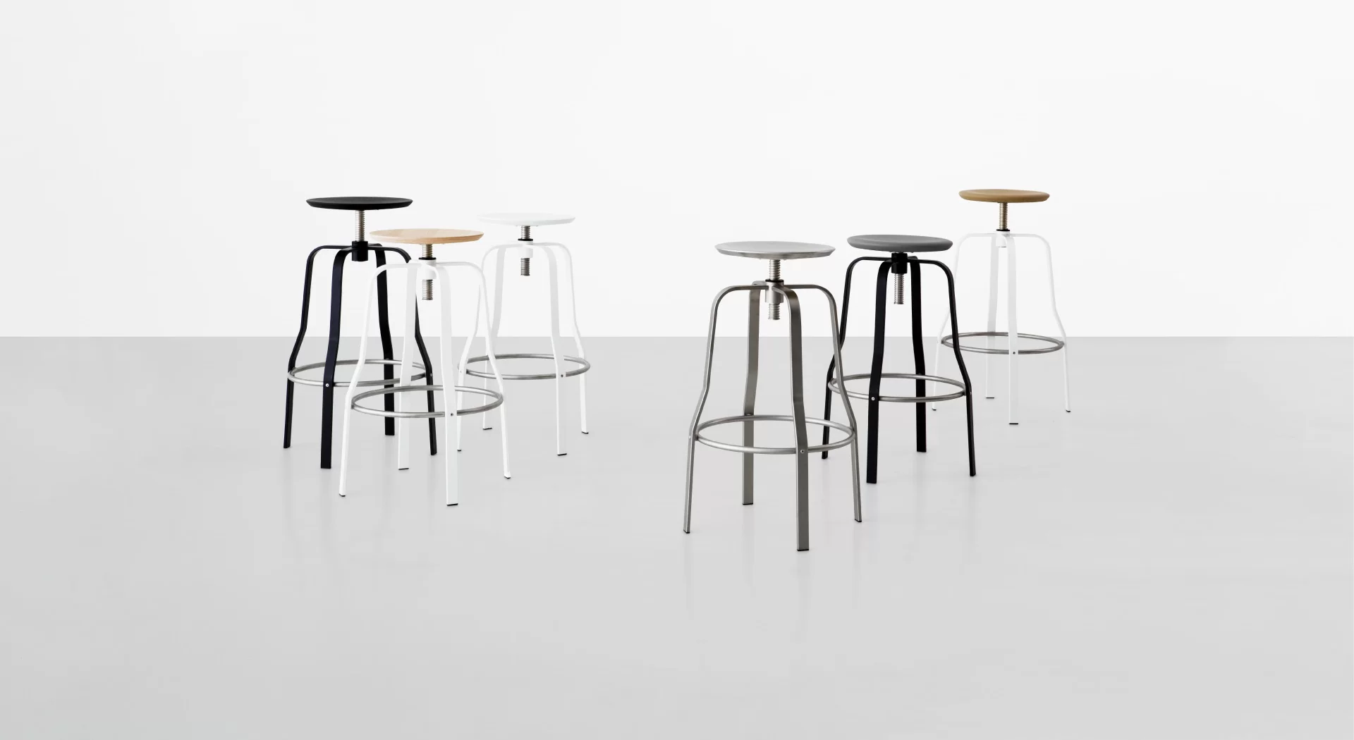 GIRO: designer stools with a screw – Lapalma