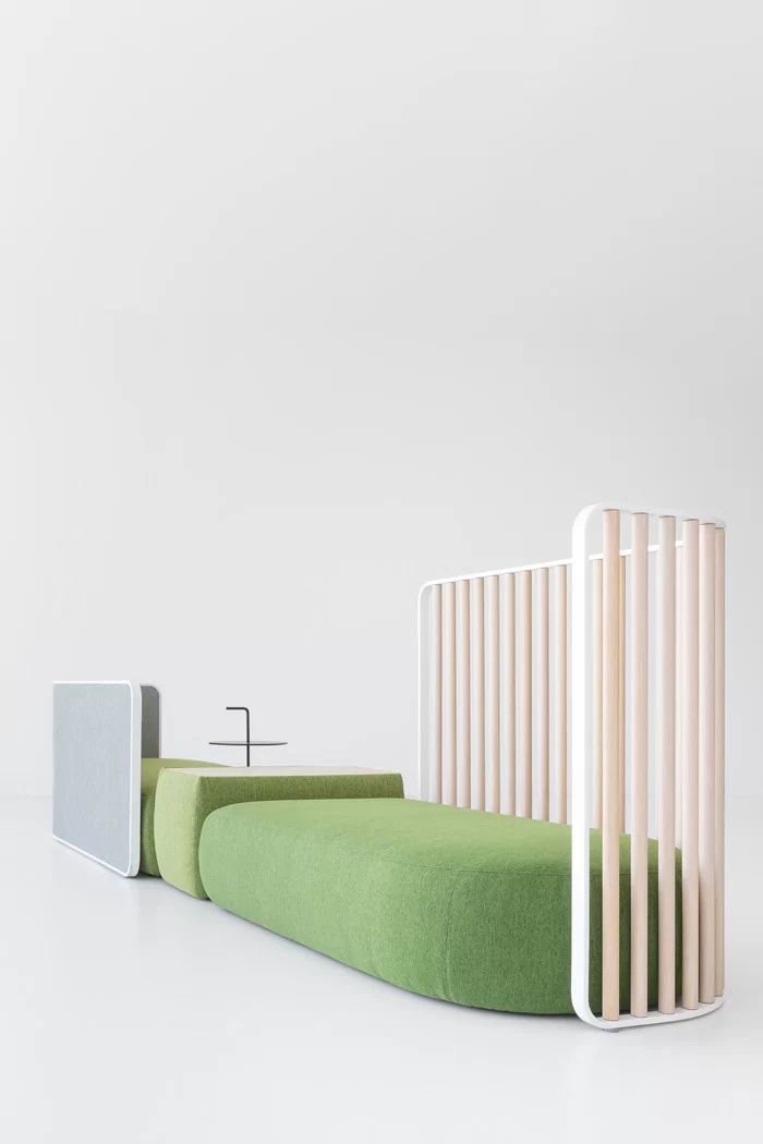 SCREEN tubular: Modern tubular partition for the office - Lapalma