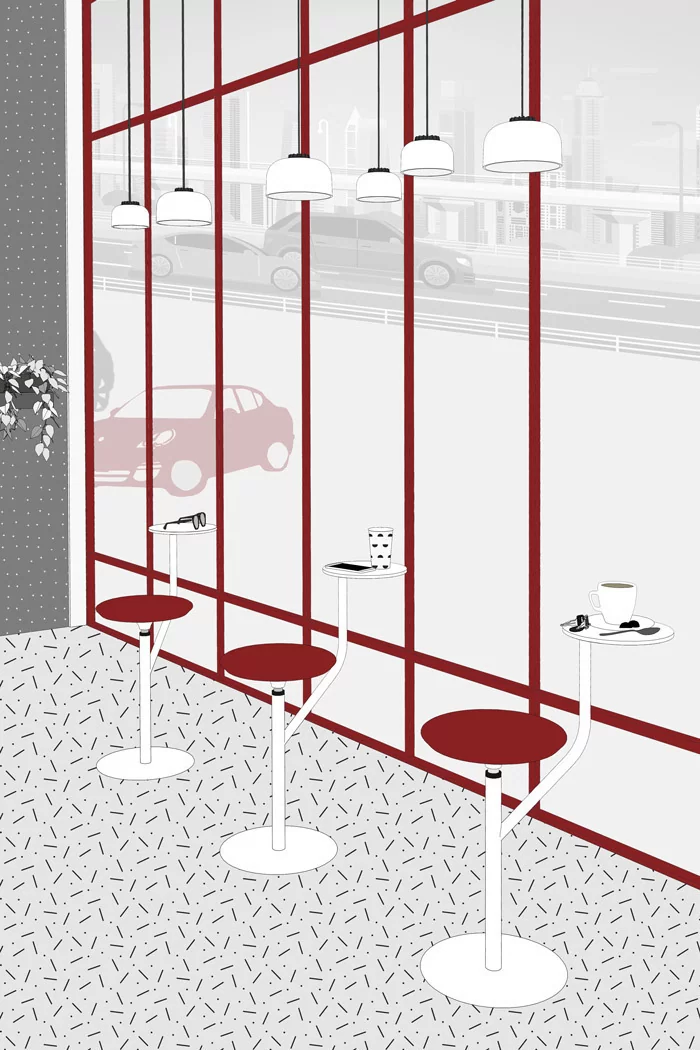 AARON, THE NEW STOOL WITH TABLET, News - Lapalma