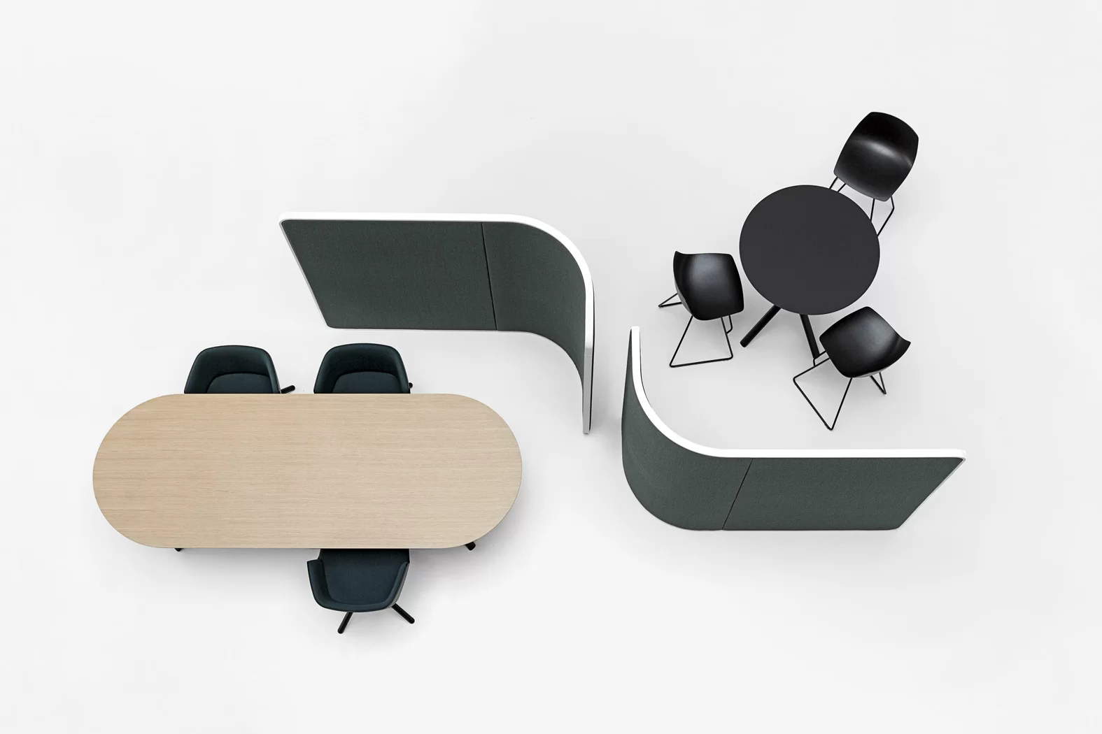 SCREEN tubular: Modern tubular partition for the office - Lapalma