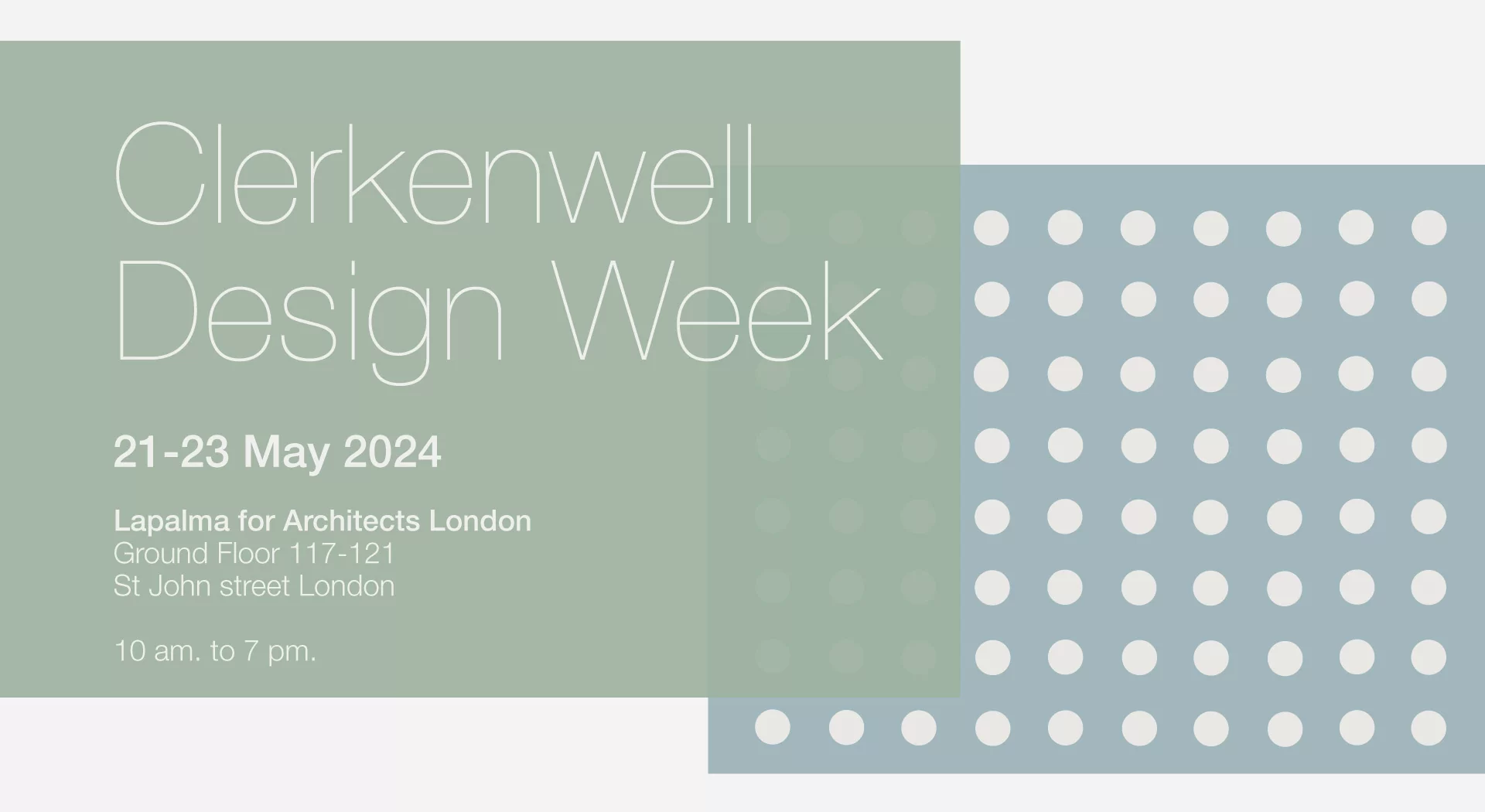 See you @ Clerkenwell Design Week 2024, News - Lapalma