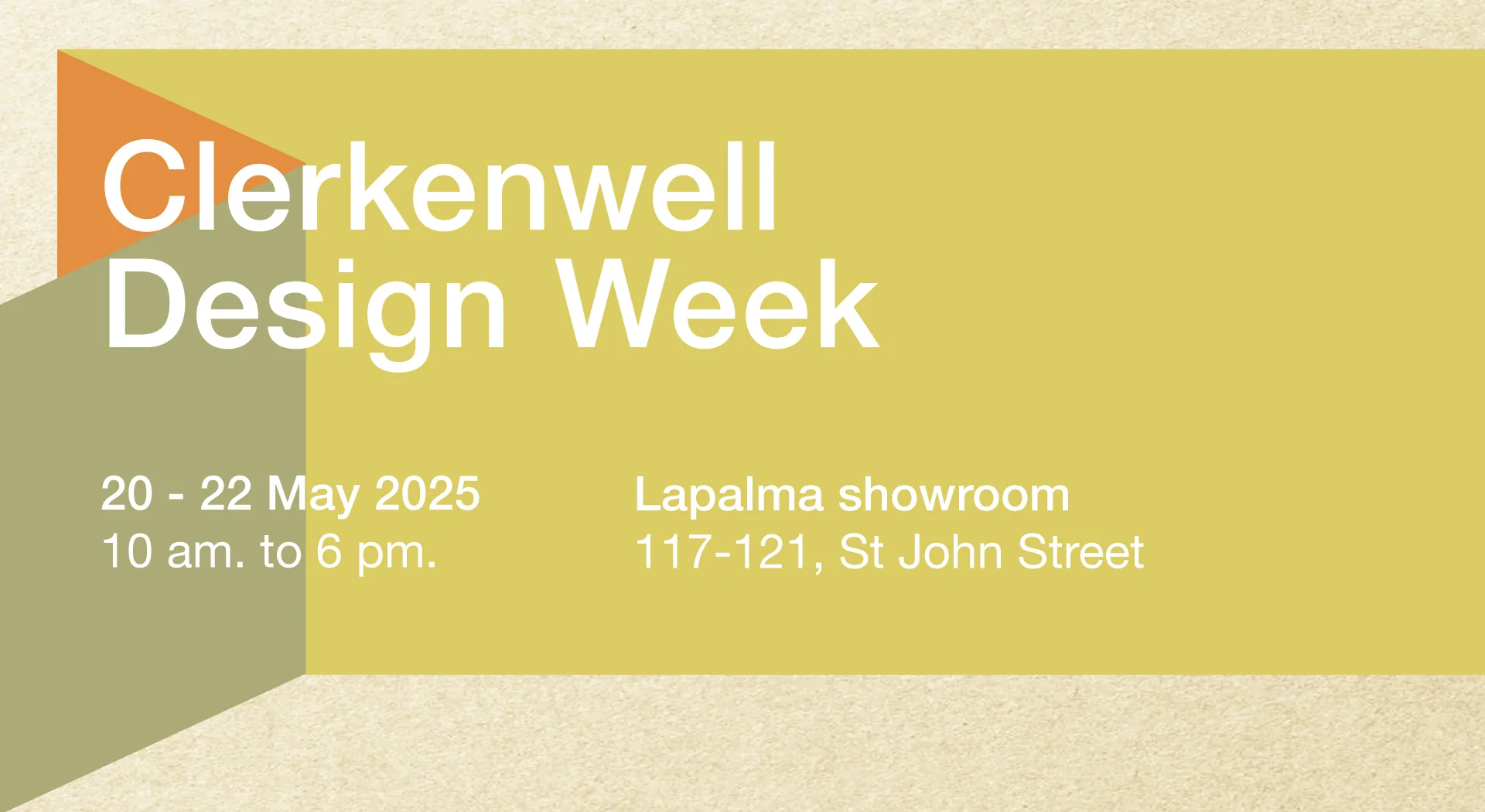 Clerkenwell Design Week 2025, News - Lapalma