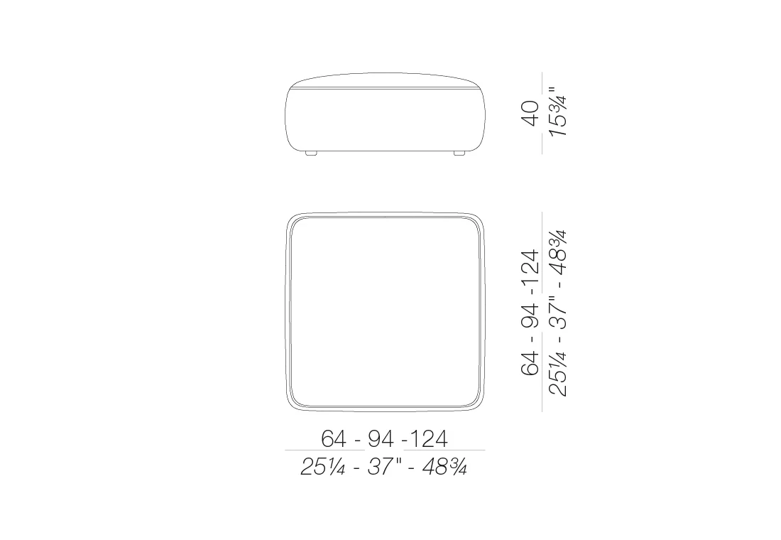 PLUS Pouf | Single seating elements: sofa pouf - Lapalma
