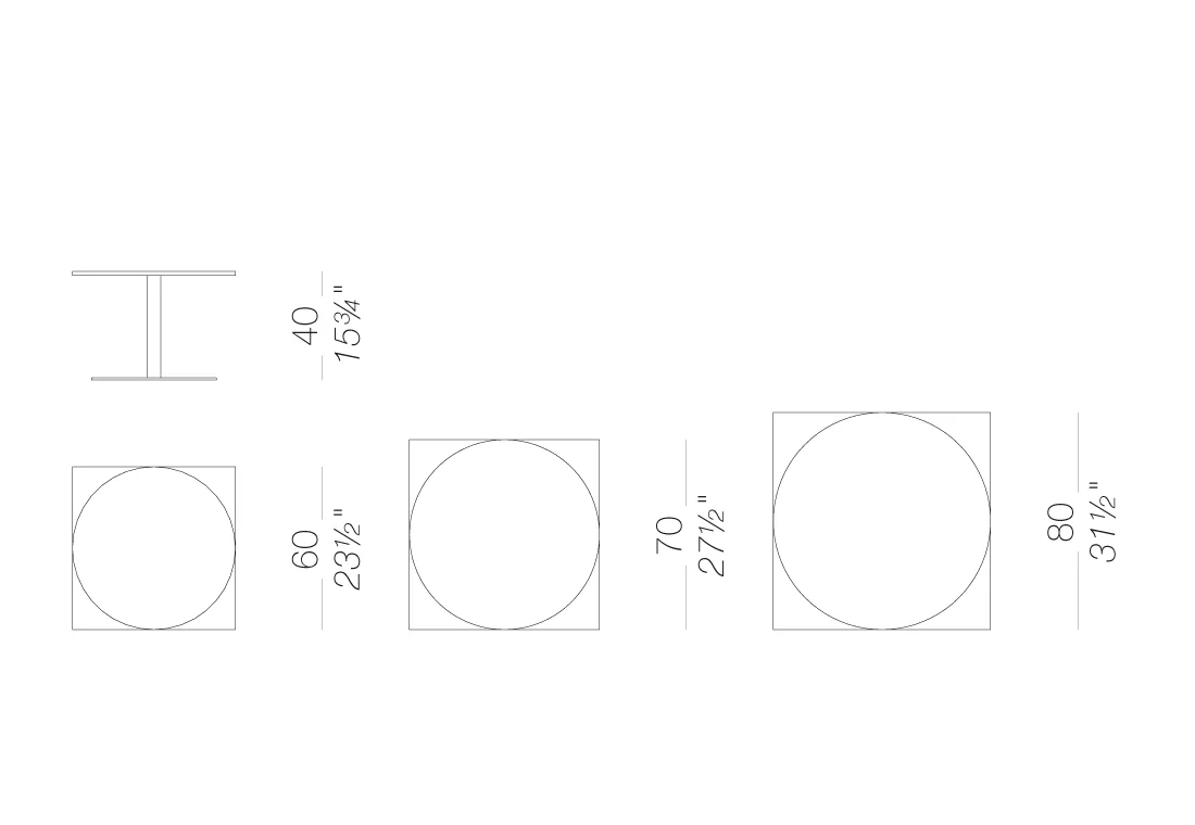 BRIO h40: outdoor side table – Lapalma