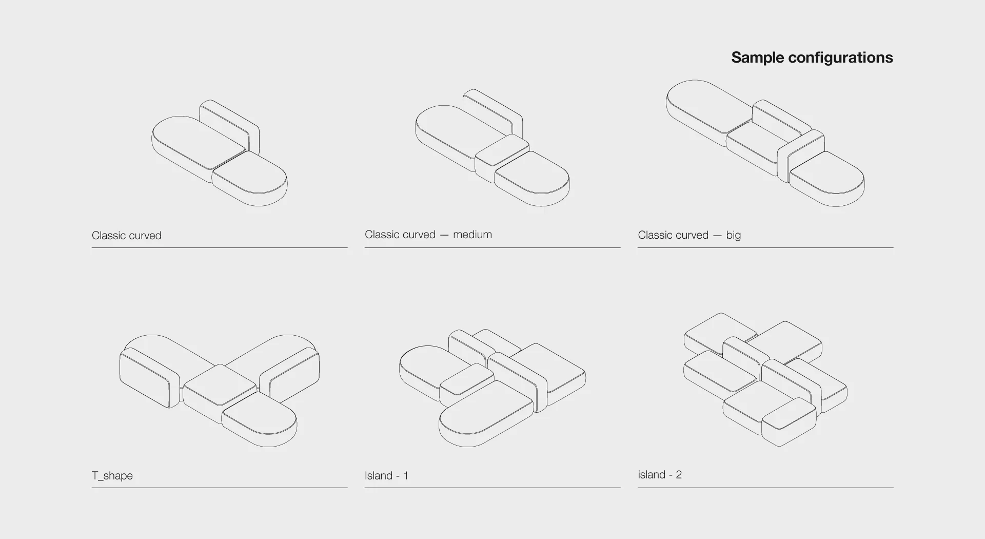 PLUS Classic | divano outdoor componibile per esterno – Lapalma