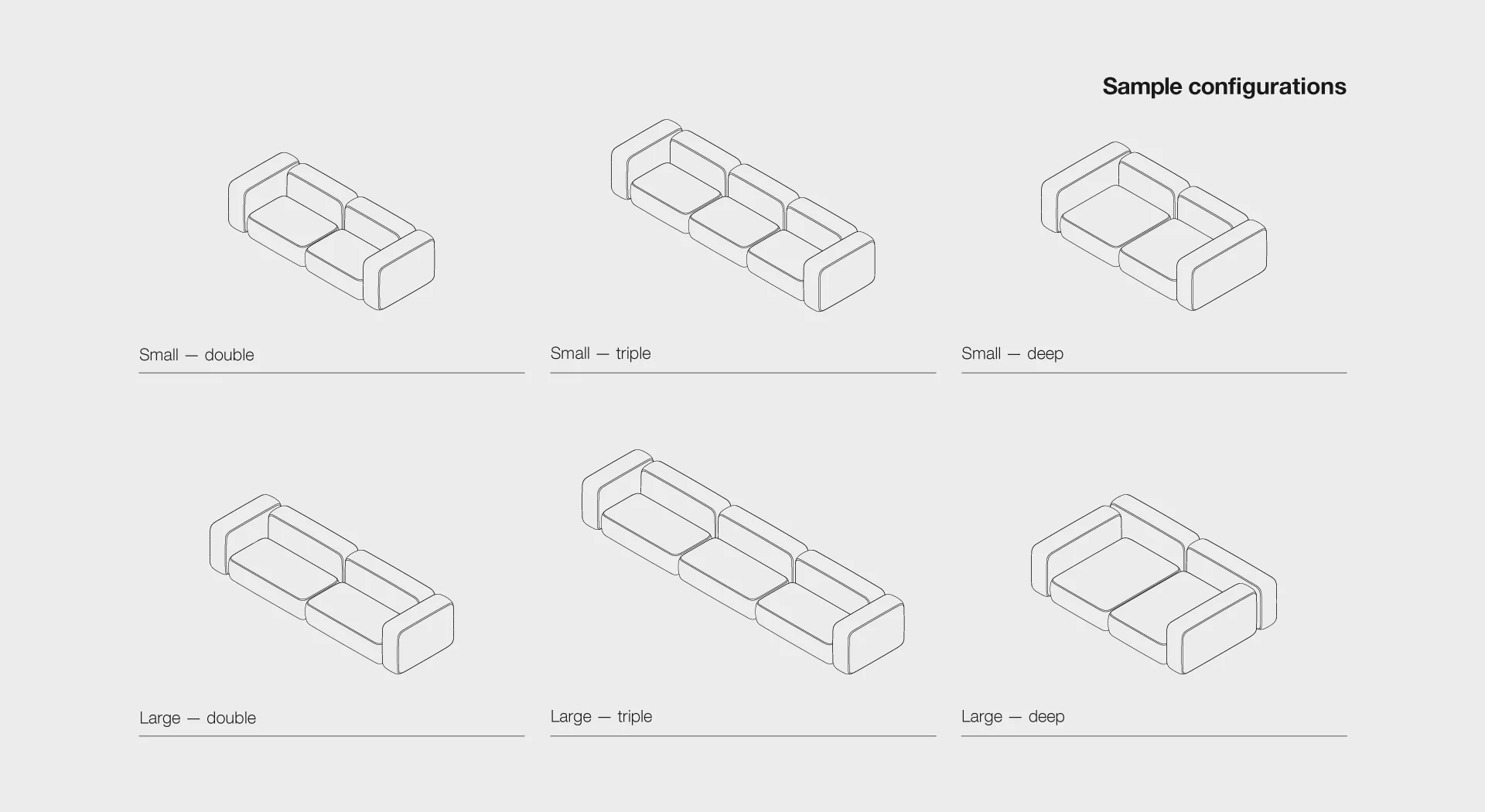 PLUS Classic | divano outdoor componibile per esterno – Lapalma