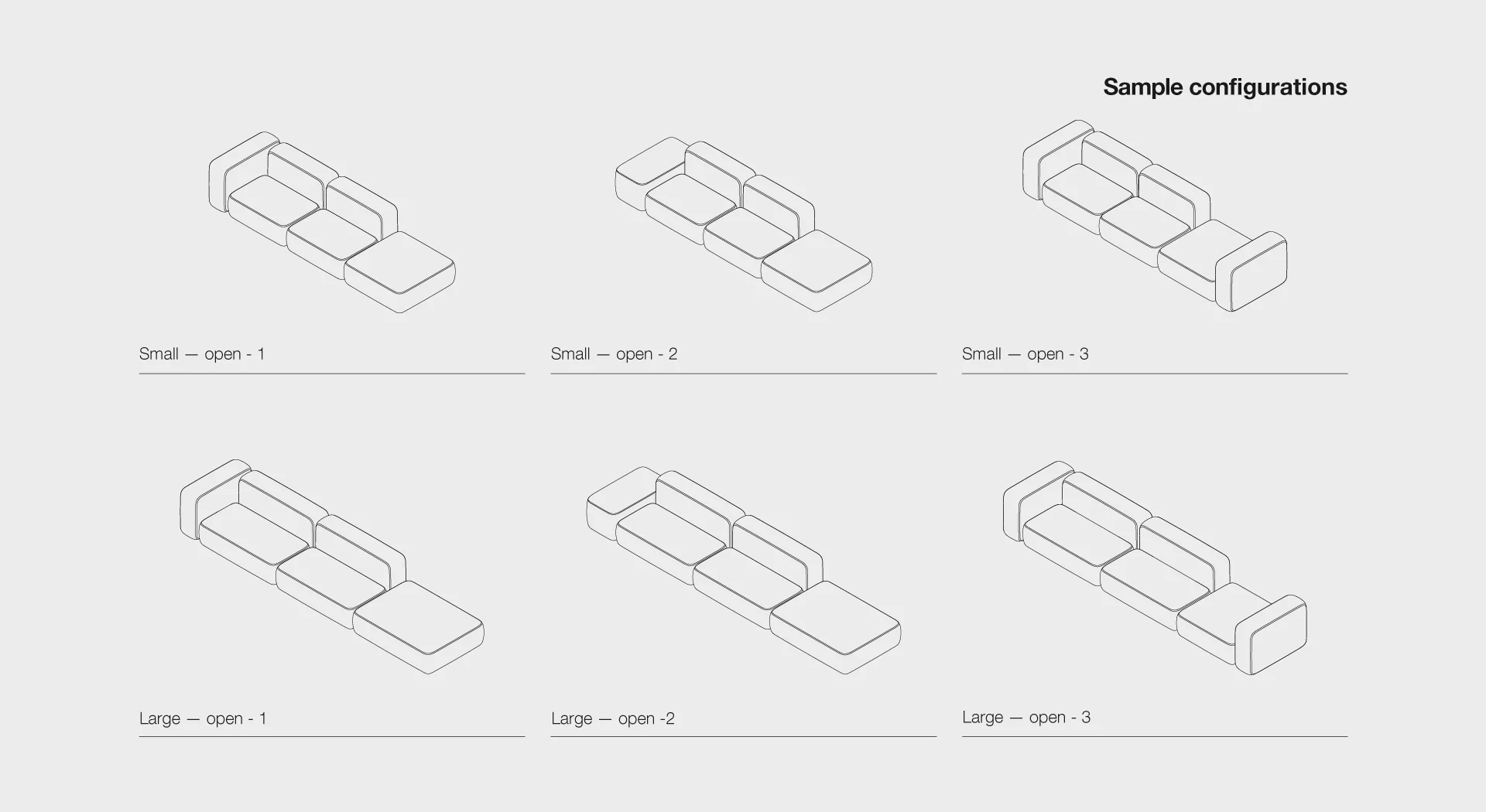 PLUS Classic | divano outdoor componibile per esterno – Lapalma