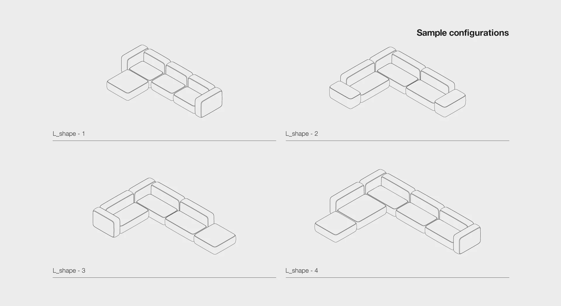 PLUS Classic | divano outdoor componibile per esterno – Lapalma