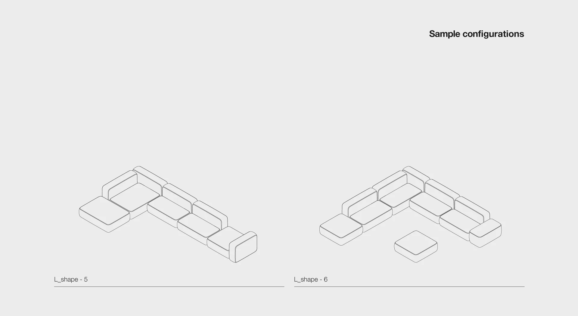 PLUS Classic | divano outdoor componibile per esterno – Lapalma