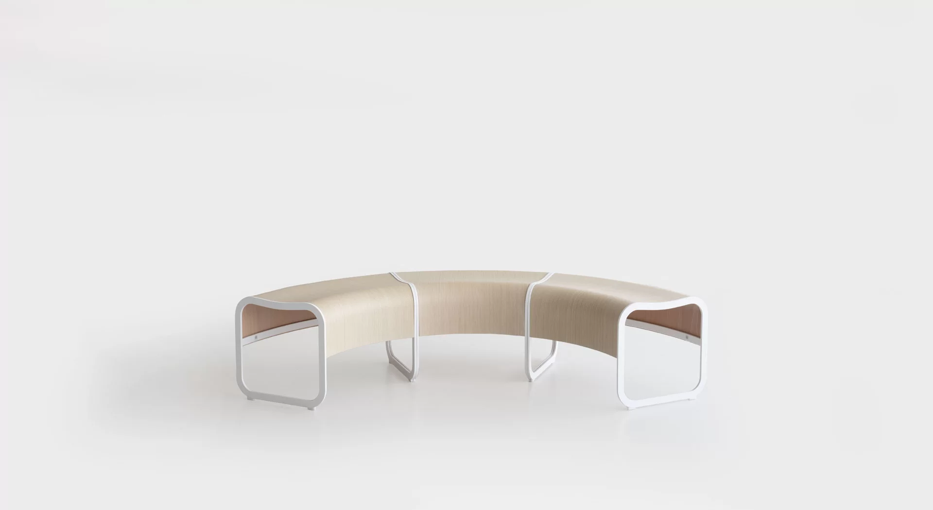 ZA SYSTEM Round shape | Circular seating system: modular wood bench ...