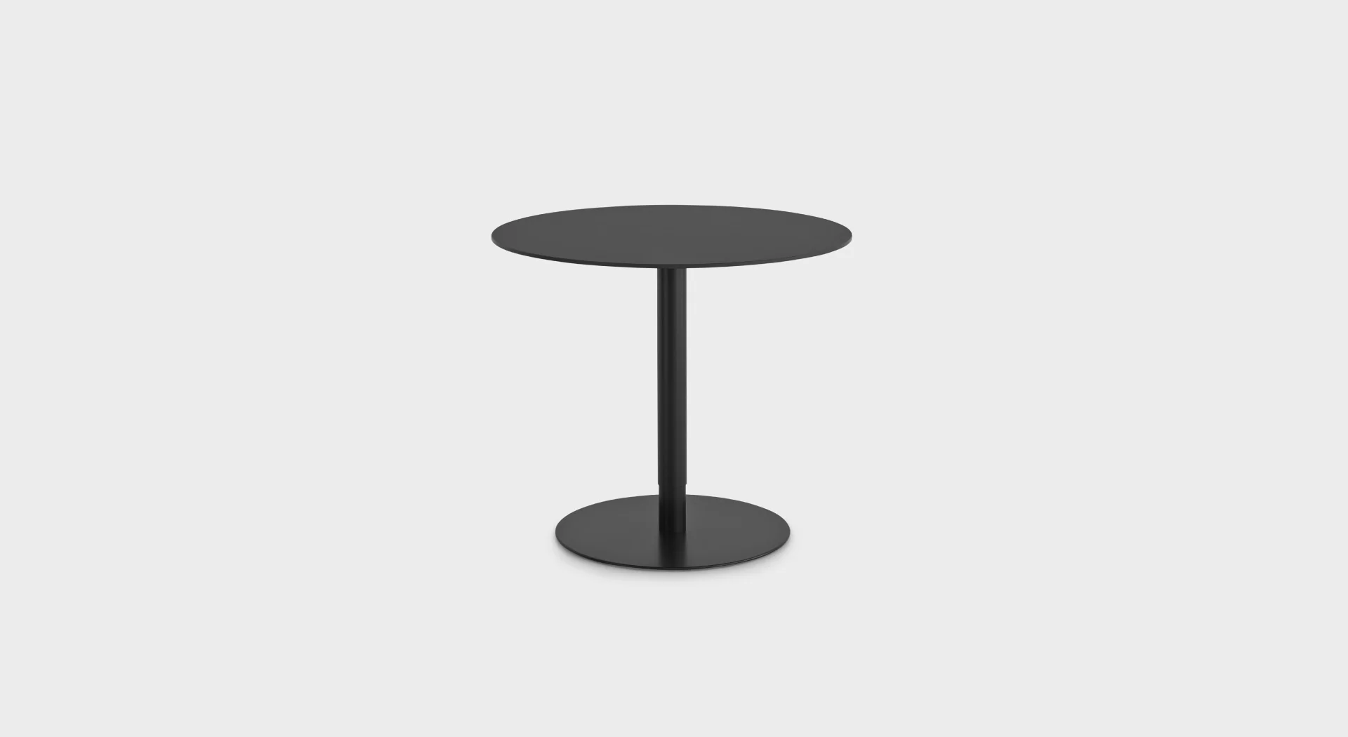 RONDÒ 90 height adjustable | Modern table: height-adjustable Ø90 90x90 ...