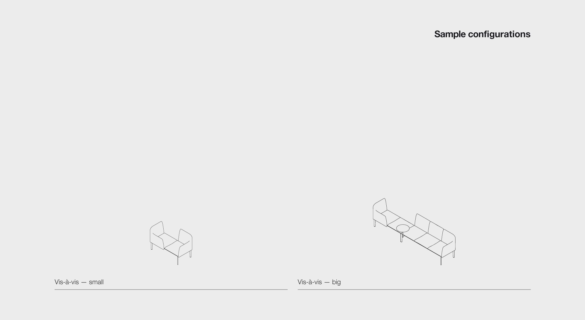 ADD Vis-à-vis | Divano modulare: 5 posti per lounge e ufficio - Lapalma