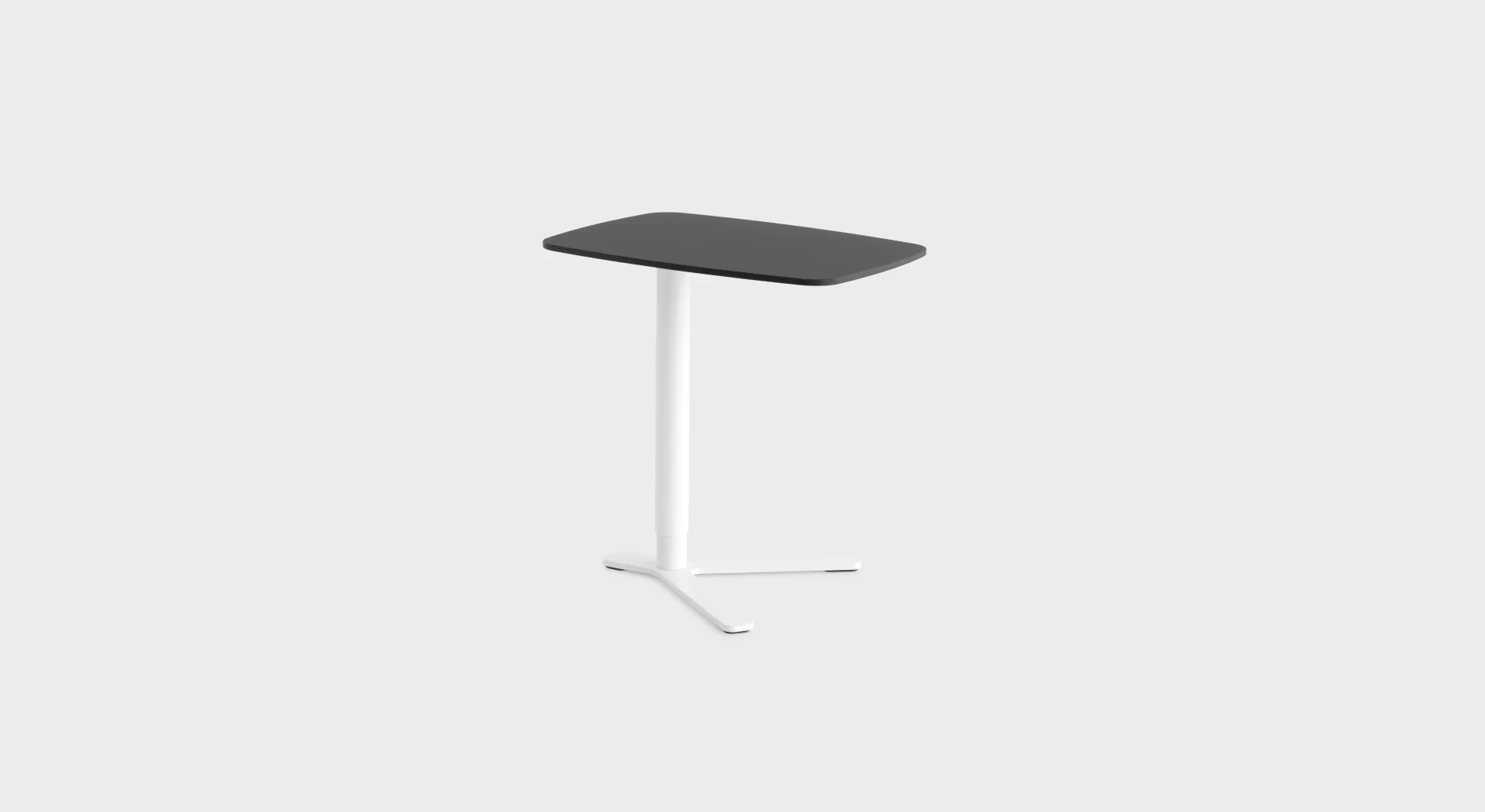 YO T80E | Rounded-corner rectangular side table: Height-adjustable ...