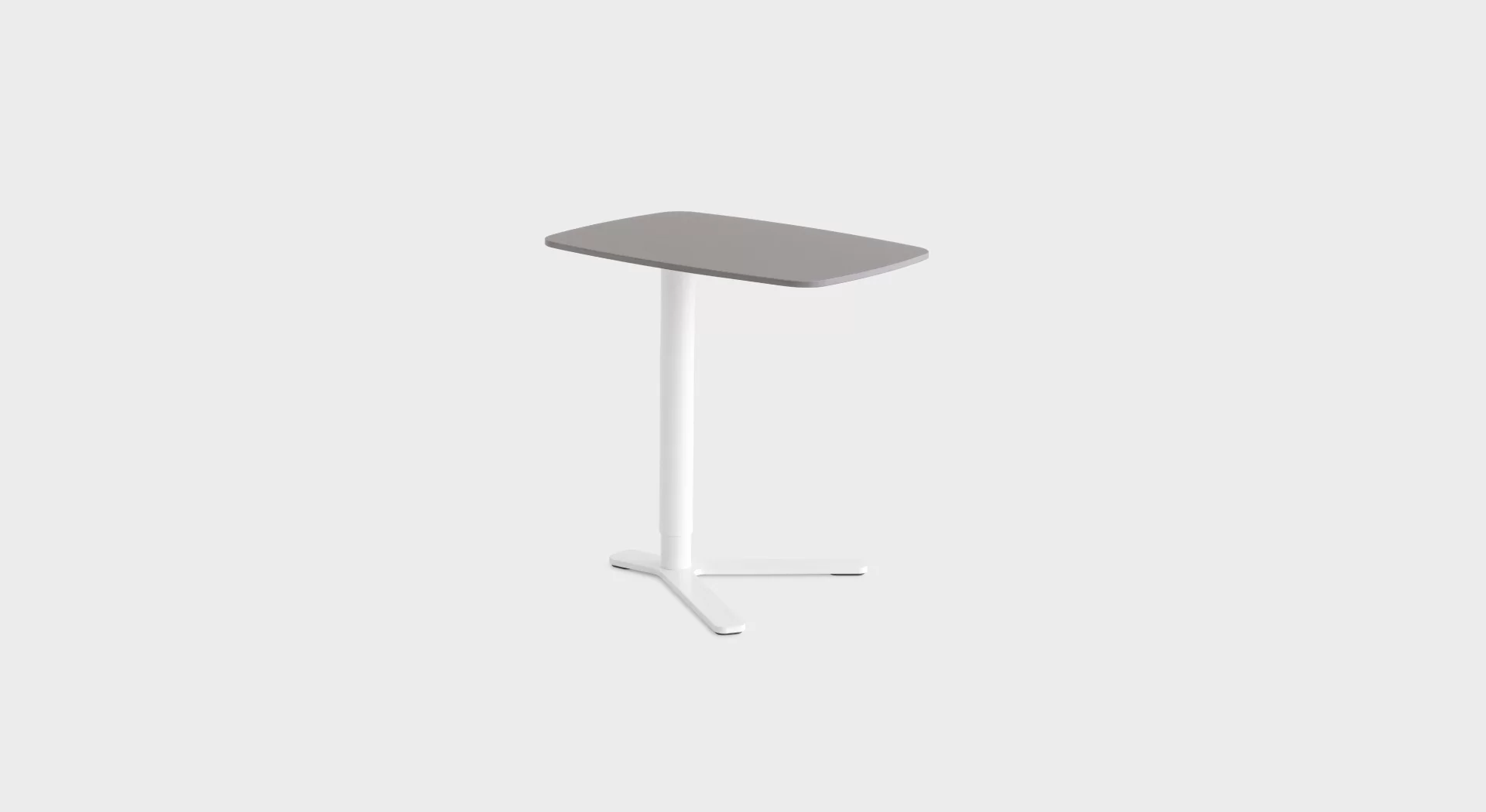 YO T80E | Rounded-corner rectangular side table: Height-adjustable ...