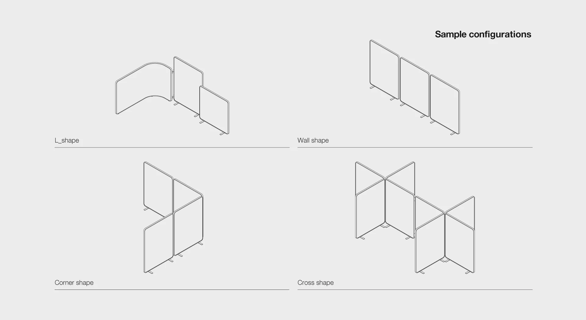 SCREEN tubular: Modern tubular partition for the office - Lapalma