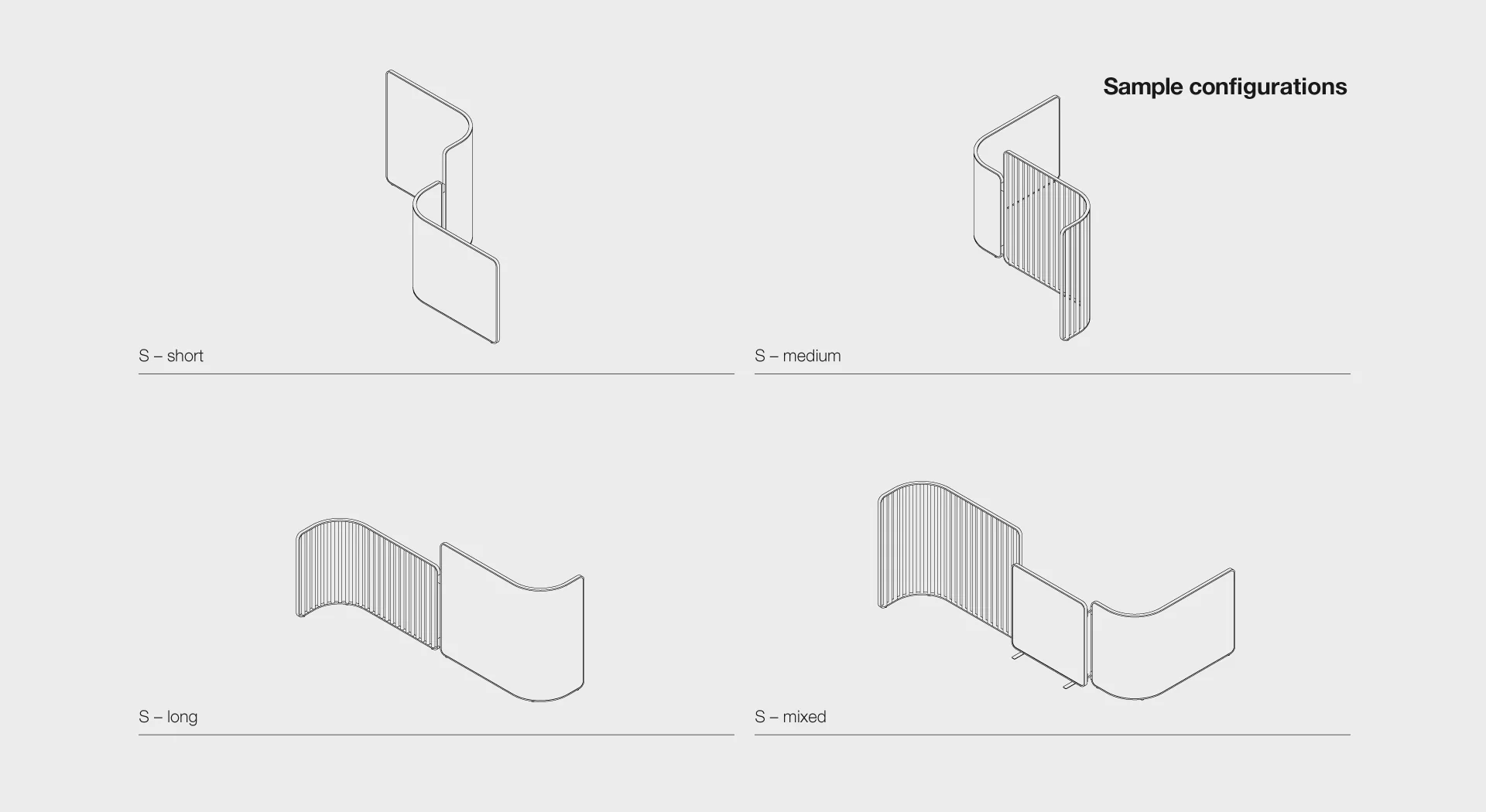 SCREEN Fabric-covered tubes: Modern modular partition system in the ...