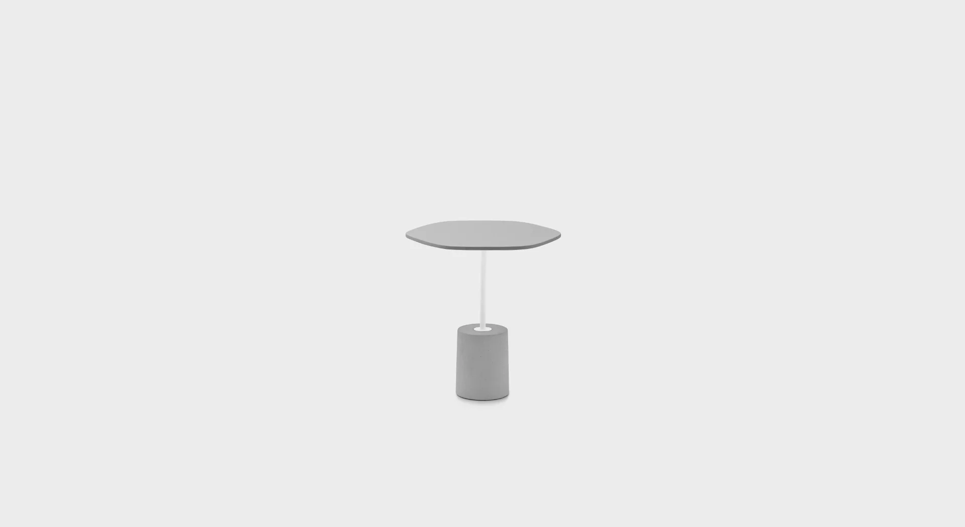 JEY ET40: outdoor side table with concrete or marble base h45 – Lapalma